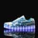 LED Shoes Women Blue Stars Low Top
