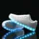 LED Shoes Mens White Low Top Remote
